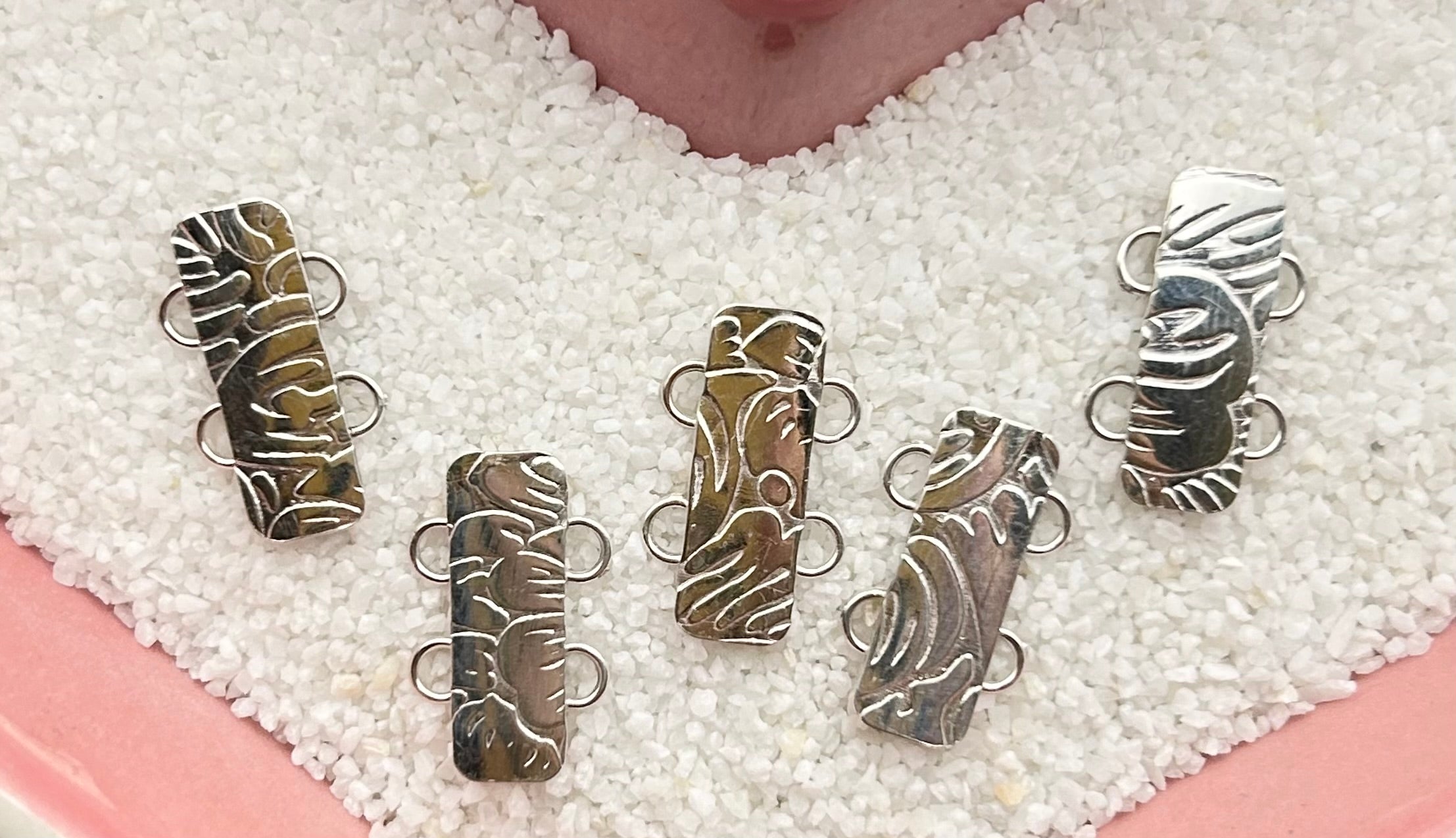 Sterling Silver Chain Anchor Connector “The Tulip” – Desert Darlings Silver